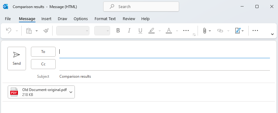 Emailing comparison outputs – Draftable Emailing comparison outputs – Draftable