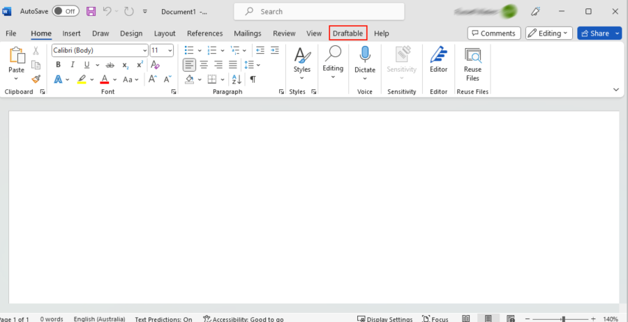 How to run a Comparison from Microsoft Word – Draftable