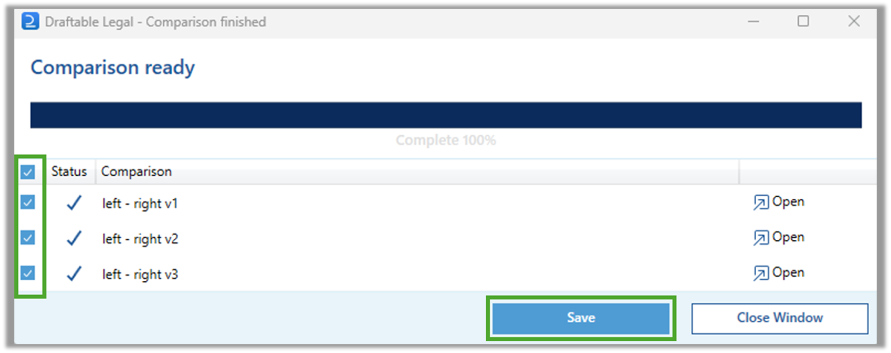 Bulk Compare: How to load and run multiple comparisons at once – Draftable