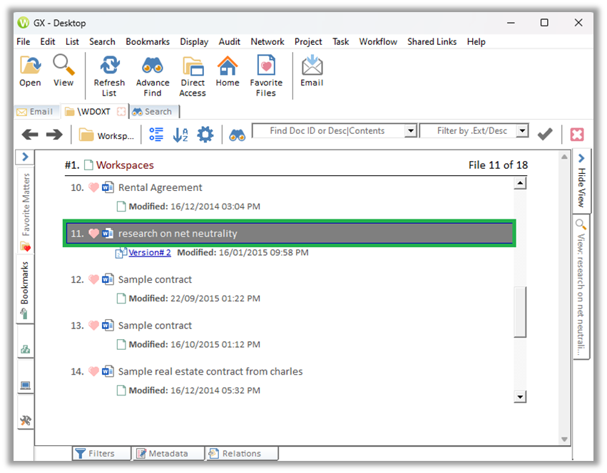 Running comparisons with files from Worldox and saving outputs to Worldox – Draftable