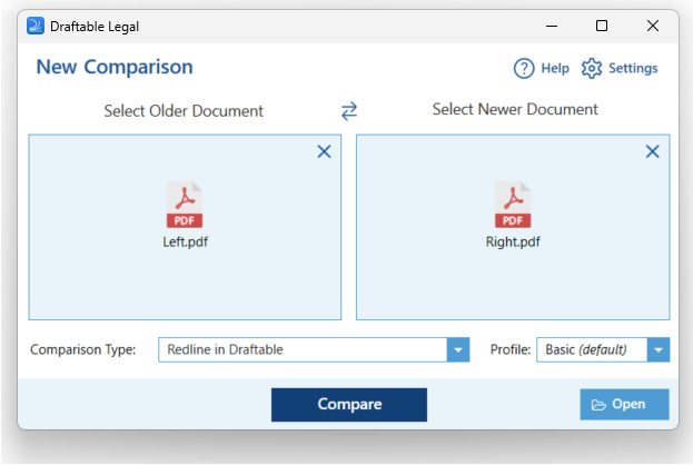 Printing comparison outputs – Draftable Printing comparison outputs – Draftable