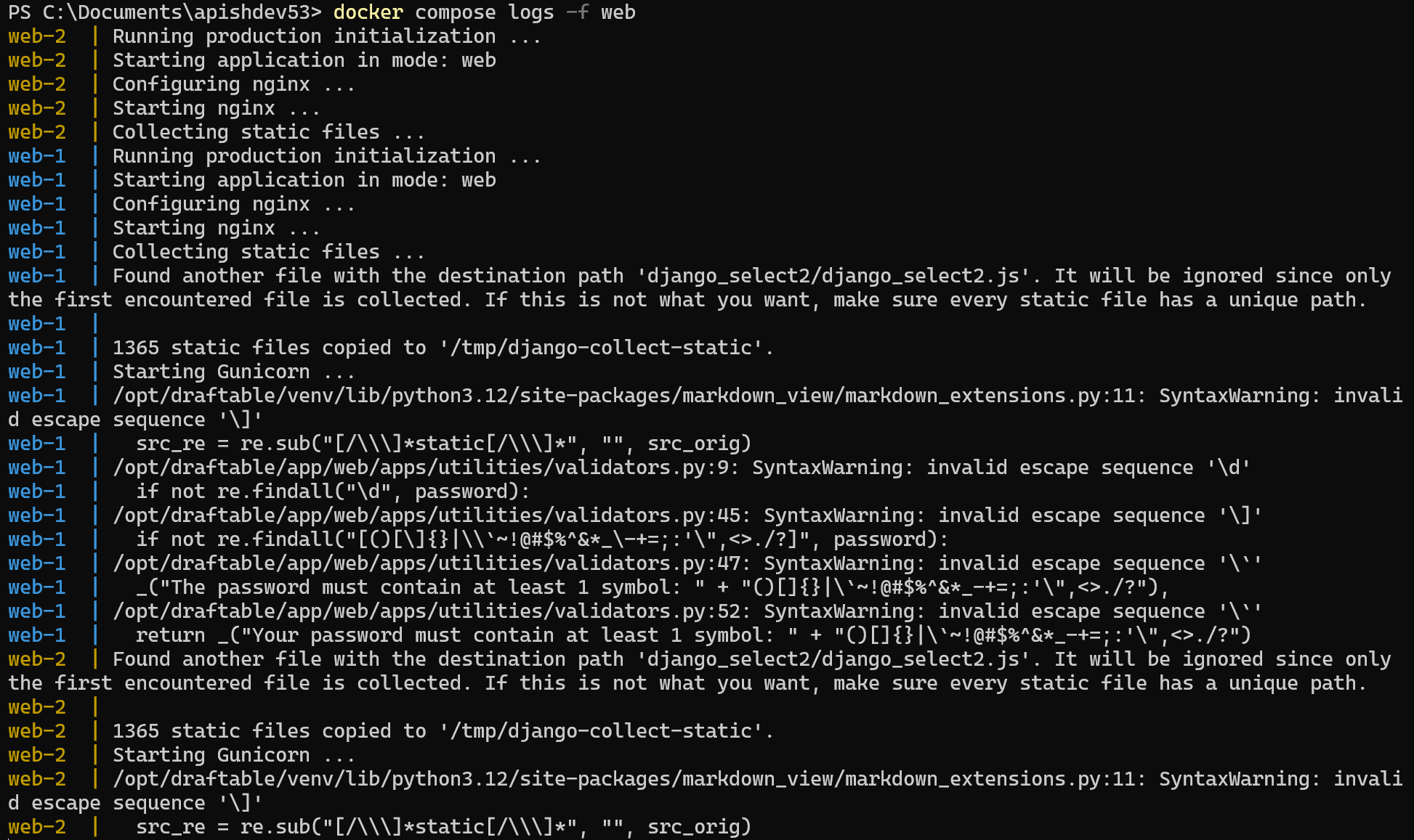Retrieve & export logs from API Self-Hosted v3 – Draftable